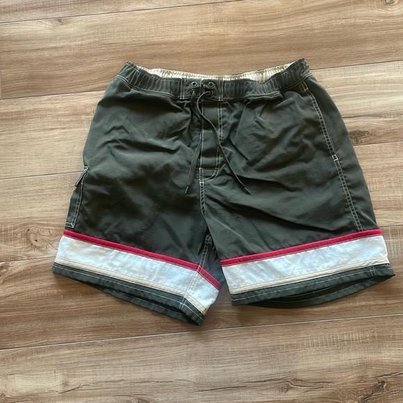 Nautica | Swim | Nautica Army Green Cargo Swim Trunks | Poshmark